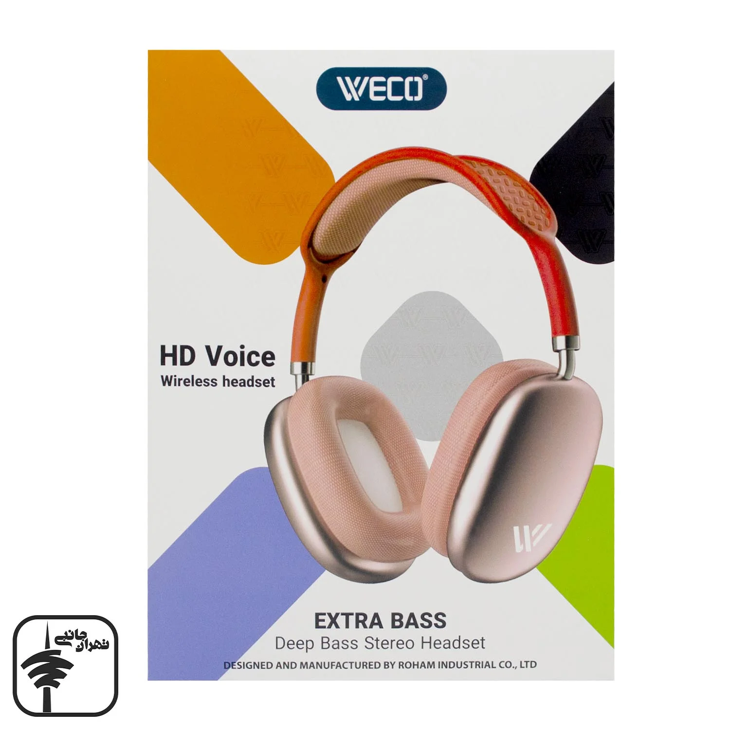 خرید عمده هدفون بلوتوثی WECO مدل WECO-66 + پخش با قیمت مناسب | تهران جانبی